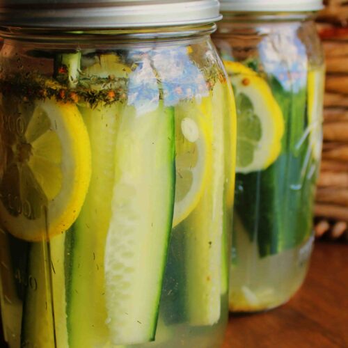 Pickled Cucumbers & Lemon: Easy Refrigerator Pickles
